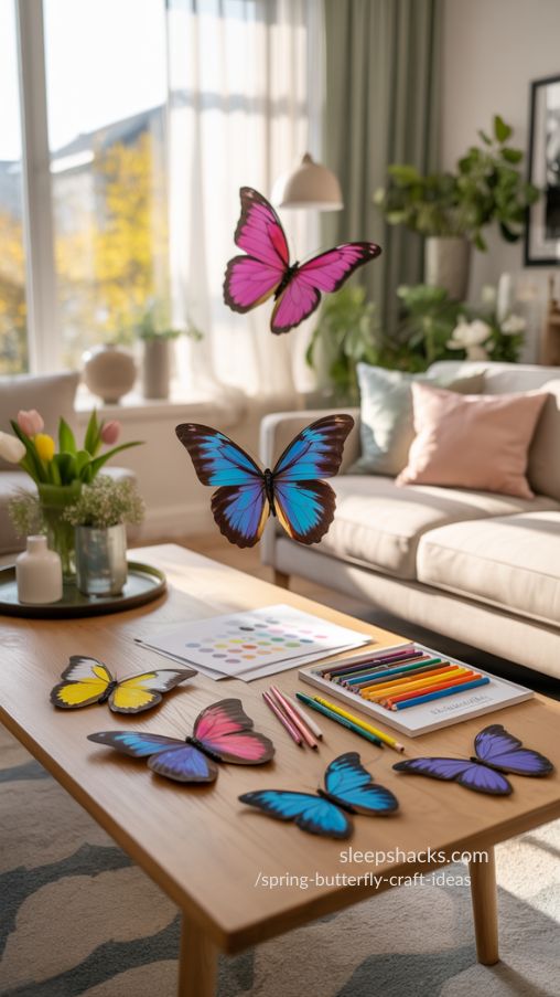 20 Spring Butterfly Craft Ideas for Kids & DIY Home Projects - Sleep Shacks